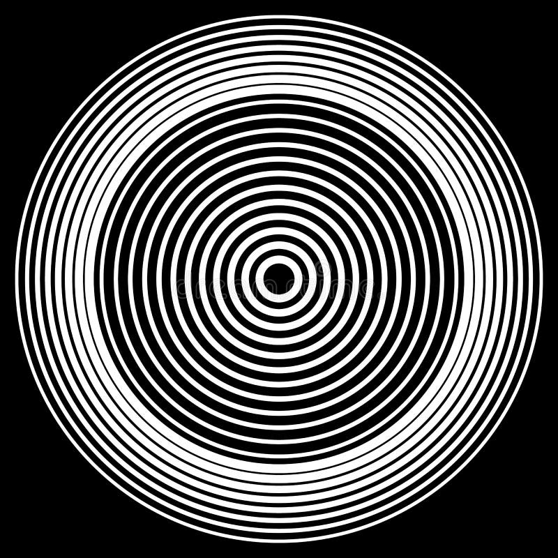 Concentric Circles, Concentric Rings Circular Pattern. Abstract Stock ...