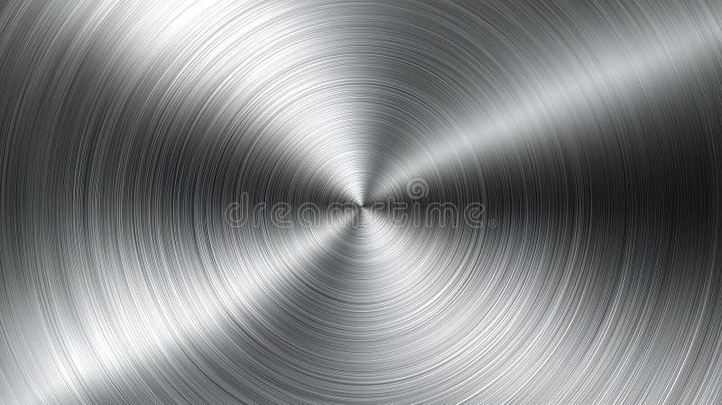Concentric Circles Create a Pattern Resembling a Brushed Metal Texture ...