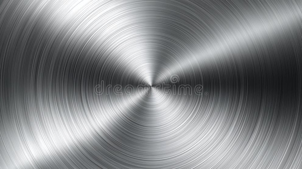 Concentric Circles Create a Pattern Resembling a Brushed Metal Texture ...