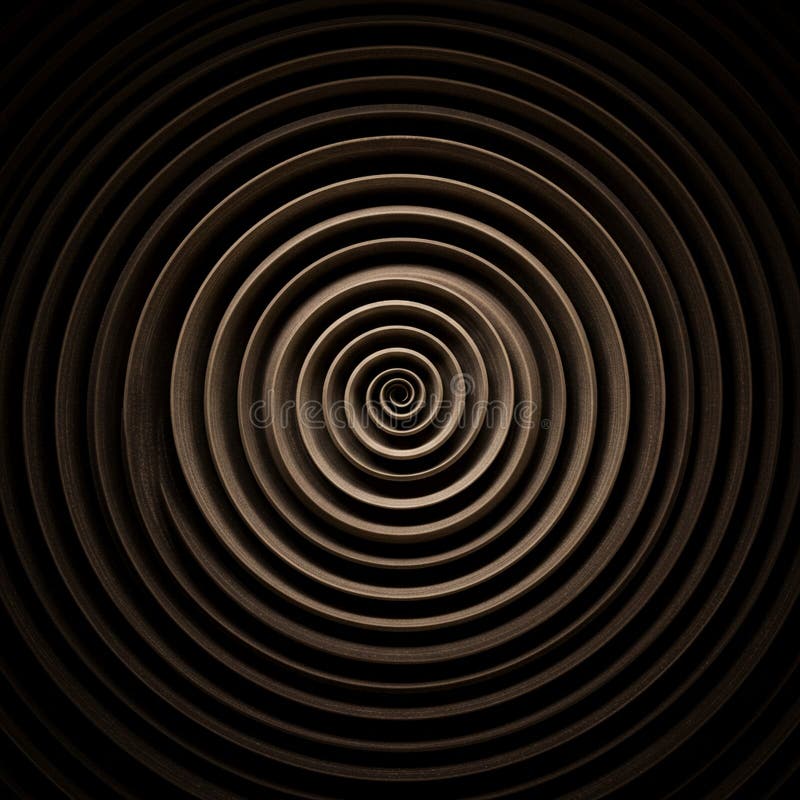 Concentric Circles Create a Spiraling Pattern, Moving Inward To a ...