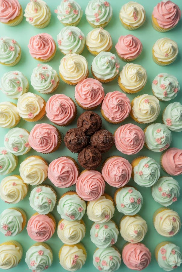 Concentric Circles of Cupcakes Starting with Dense Clusters of ...