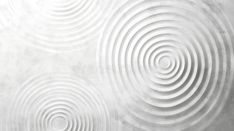 White Concentric Circles Creating a Stunning Visual Effect on Concrete ...