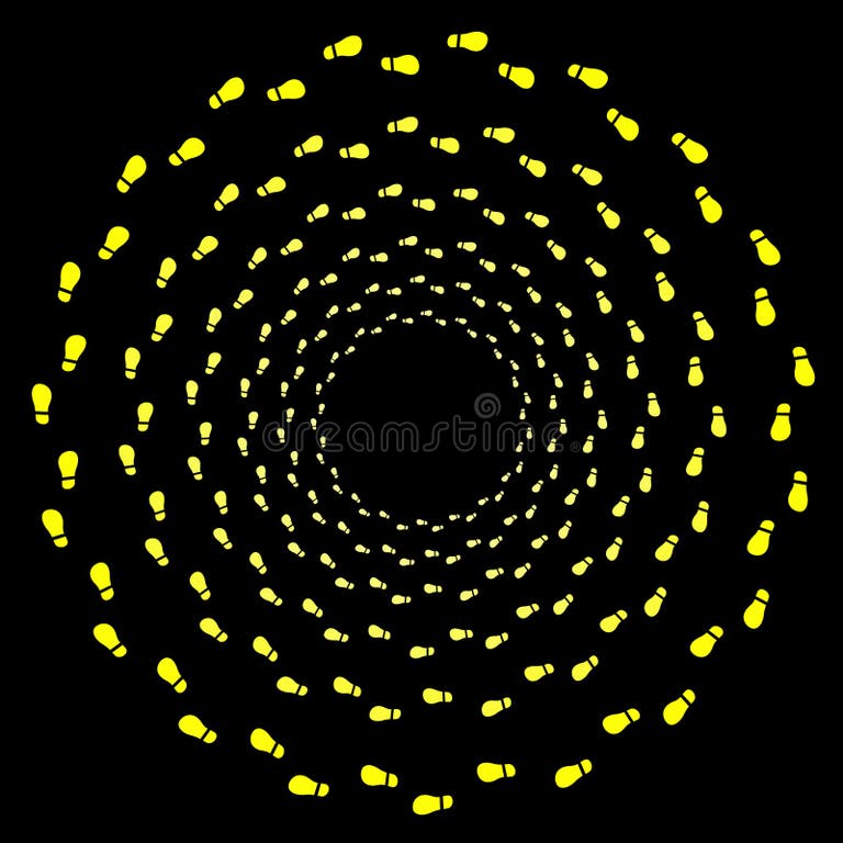 Footprints Circle Stock Illustrations – 2,101 Footprints Circle Stock ...