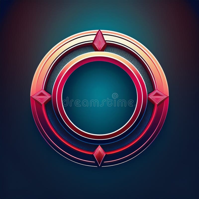 Circle logo stock illustration. Illustration of font - 373073249