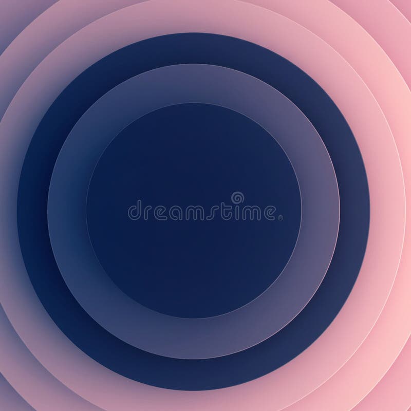 Concentric Circles Form a Layered Pattern, Transitioning from a Deep ...