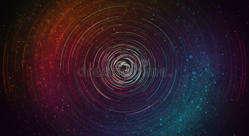 Concentric Circles Form a Mesmerizing Spiral Pattern, Emanating from ...