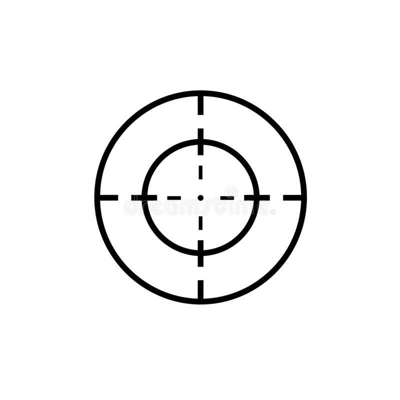 Concentric Circles Form a Target-like Design, with Bold Black Lines on ...