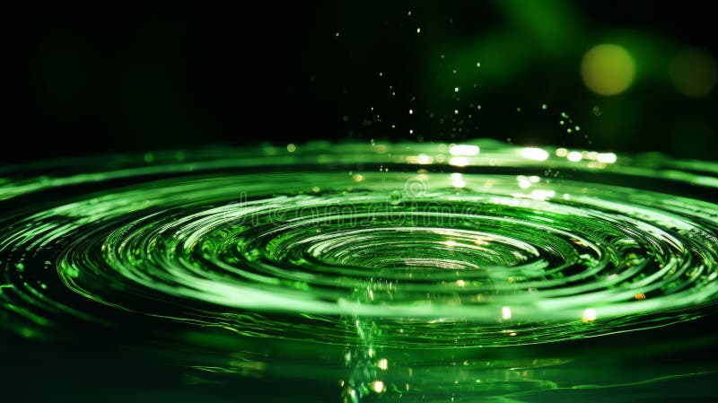 Concentric Circles Formed by Water Droplet on Phosphorescent Surface in ...