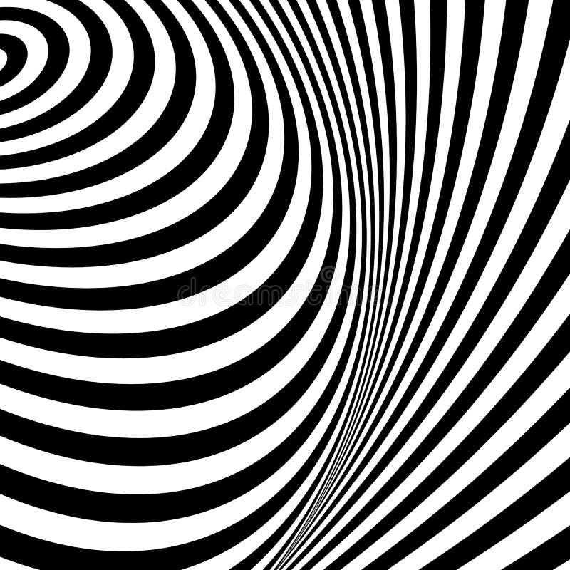 Concentric Circles Forming a Spiral. Ovals, Ellipses Pattern Stock ...