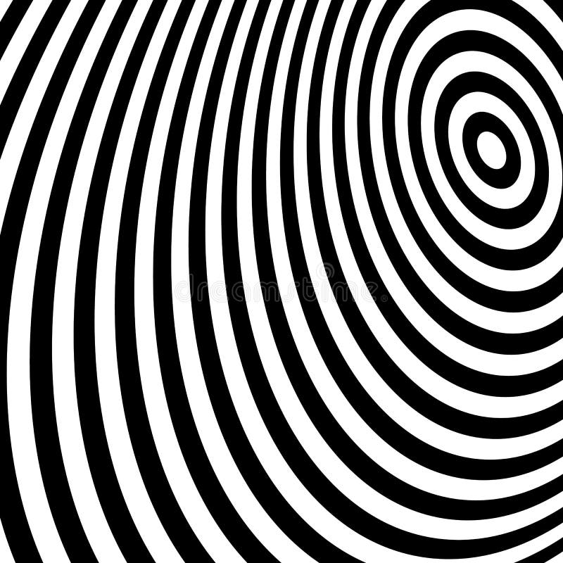 Concentric Circles Forming a Spiral. Ovals, Ellipses Pattern Stock ...