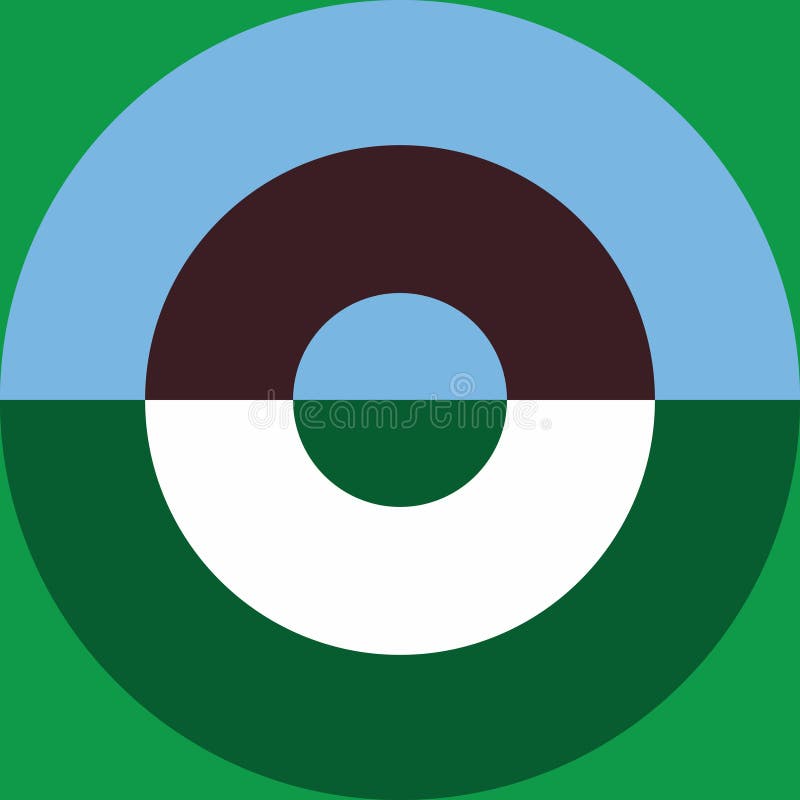 Concentric Circles Geometric Organic Design Stock Vector - Illustration ...