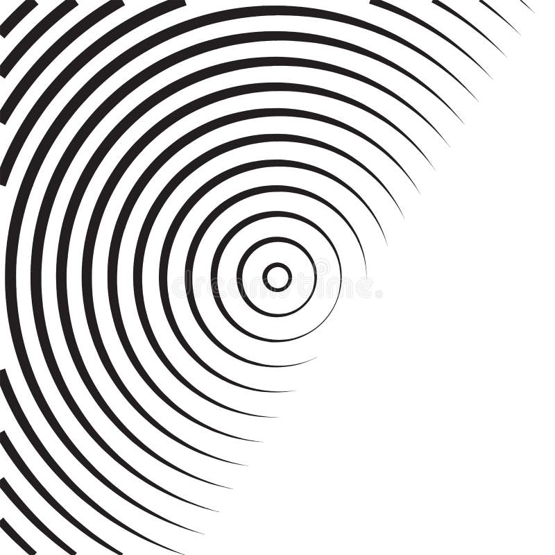 Concentric Circles Halftone Background Stock Vector - Illustration of ...
