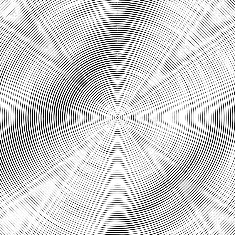Concentric Circles Halftone Background Stock Vector - Illustration of ...