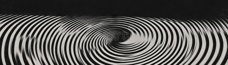 Concentric Circles with Halftone Texture Create a Striking Grunge ...