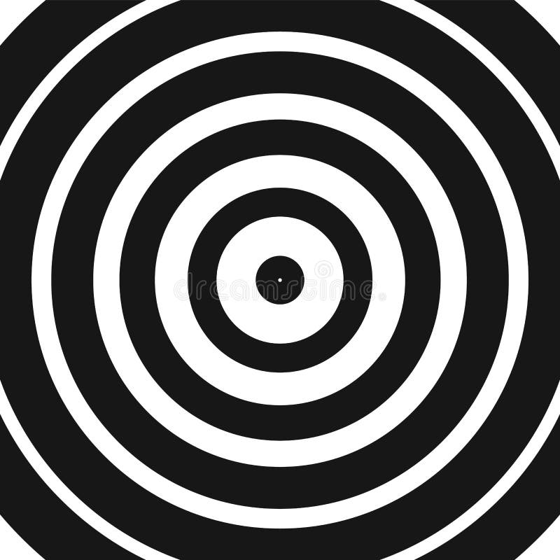 Concentric Circles with Hypnotic Effect. Psychedelic Motion Background ...