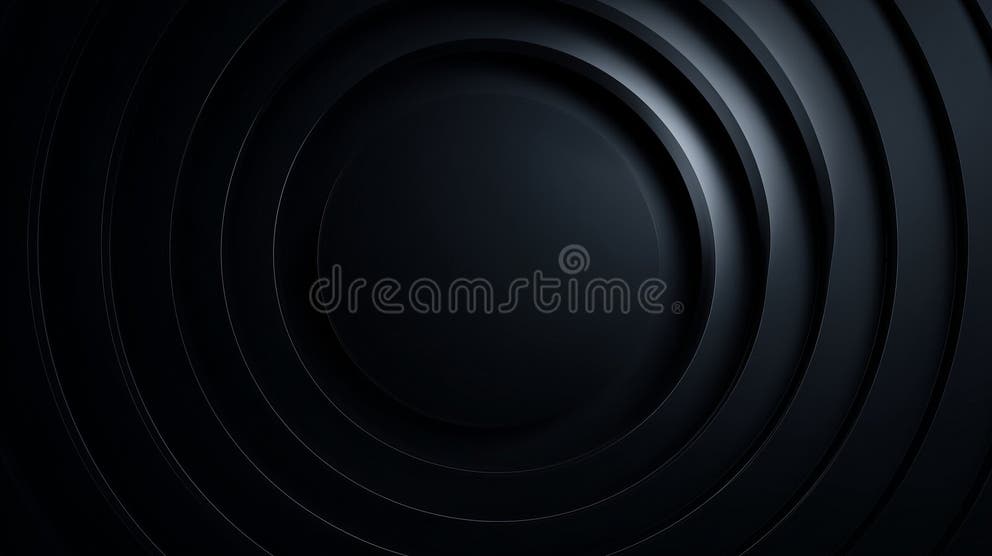 Concentric Circles with Light Radial Shadows Create Modern Abstract ...