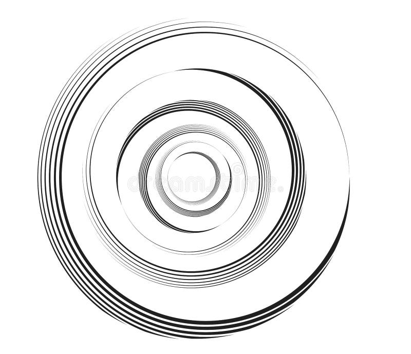 Concentric Circles, Rings. Circular Geometric Element Stock Vector ...