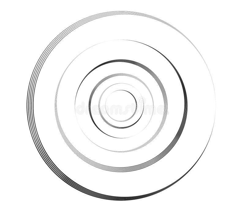 Concentric Circles, Rings. Circular Geometric Element Stock Vector ...