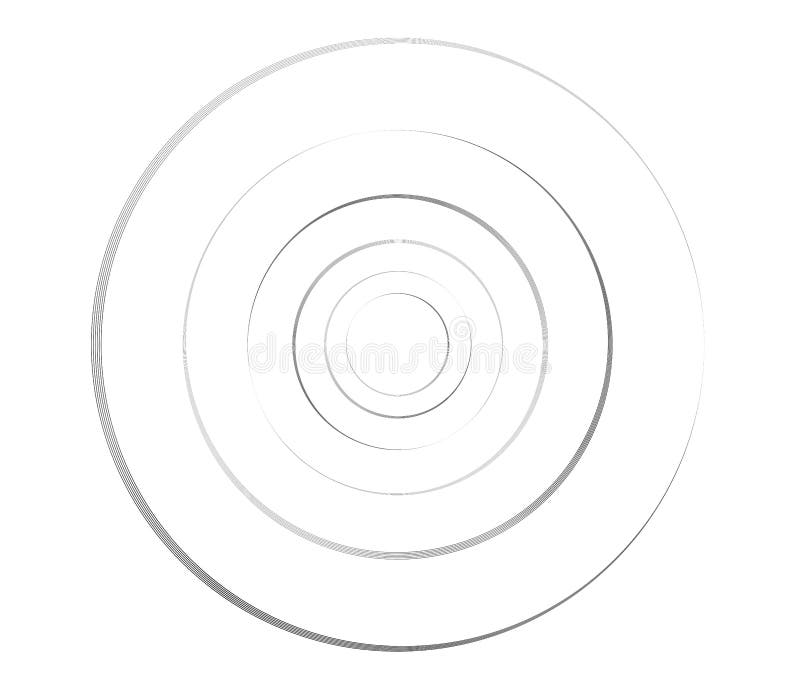 Concentric Circles, Rings. Circular Geometric Element Stock Vector ...