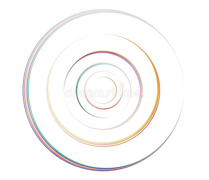 Concentric Circles, Rings. Circular Geometric Element Stock Vector ...