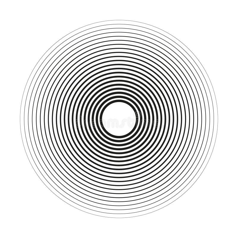 Concentric Circles, Rings. Geometric Radiating and Radial Circles ...