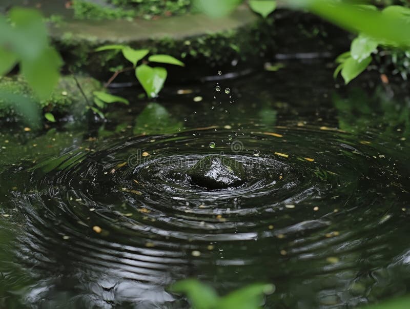 Concentric Circles of Ripples Form when a Stone is Dropped into Water ...