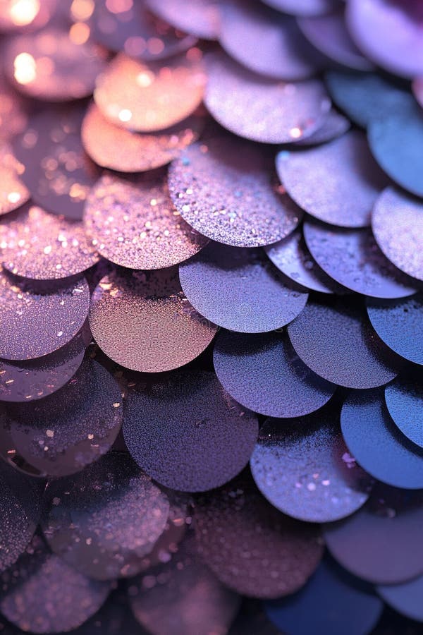Concentric Circles of Varying Sizes Shimmer with Hues of Purple and ...