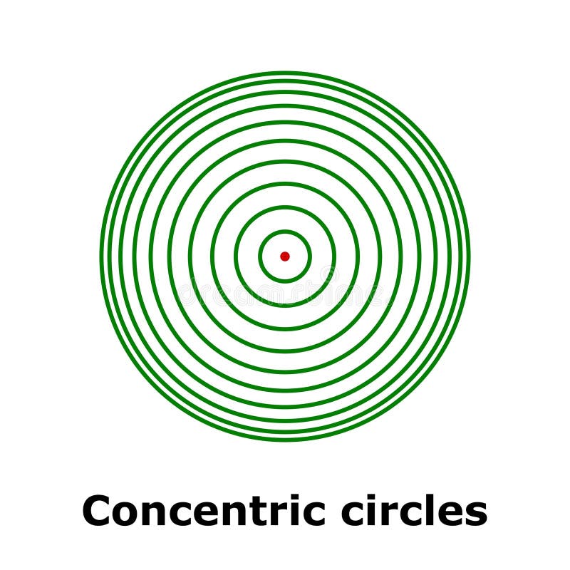 Concentric Circles, Vector Illustration Stock Vector - Illustration of ...