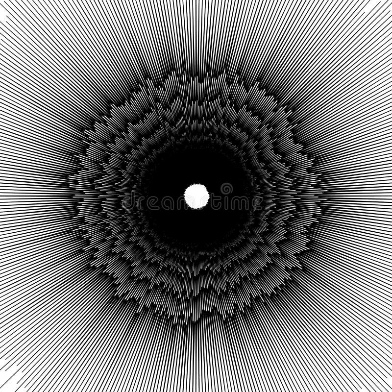 Concentric Circular Pattern. Random Burst, Radiating, Radial Element ...