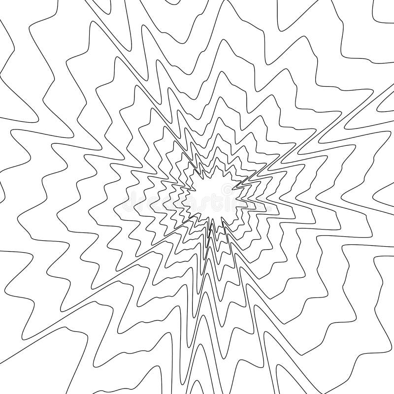 Concentric Circular Pattern. Random Burst, Radiating, Radial Element ...