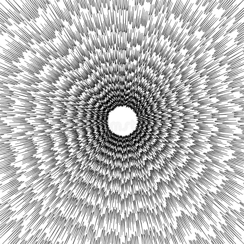 Concentric Circular Pattern. Random Burst, Radiating, Radial Element ...