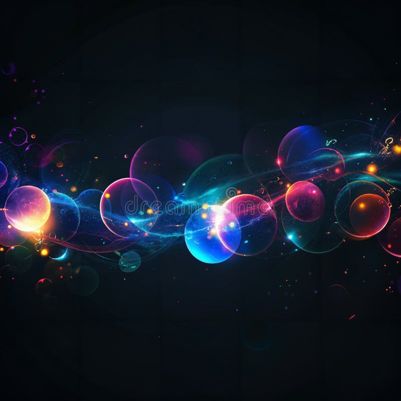 Ultra-clear 4K Glowing Circular Light Effect Stock Illustration ...