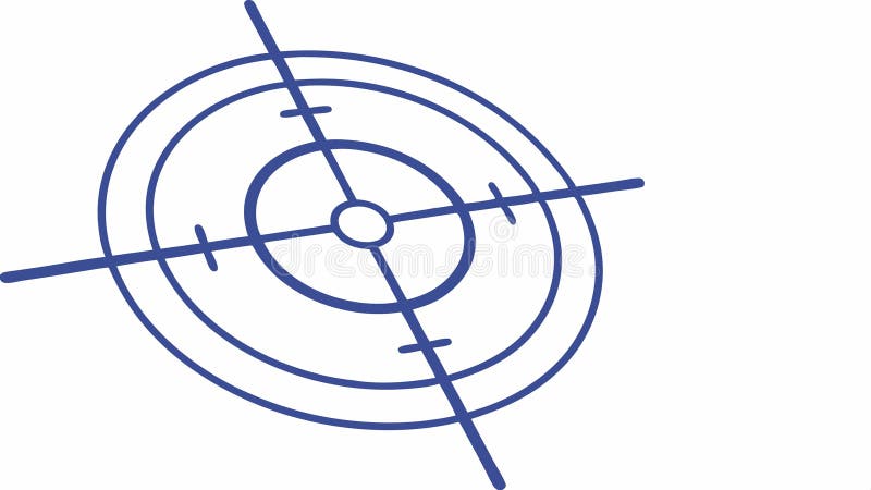 Concentric Circular Target, Precision Aim and Goal Setting, Vector ...