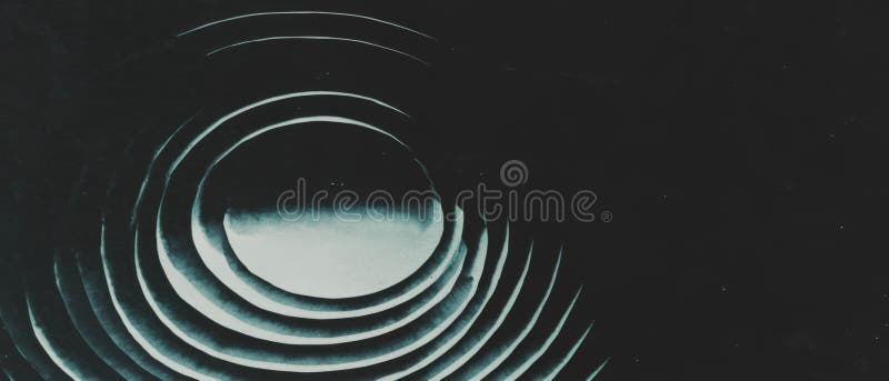 Concentric Circular Watercolor Patterns Radiating from a Central Point ...