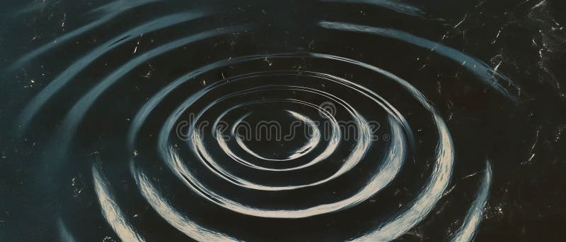 Concentric Circular Watercolor Patterns Radiating from a Central Point ...