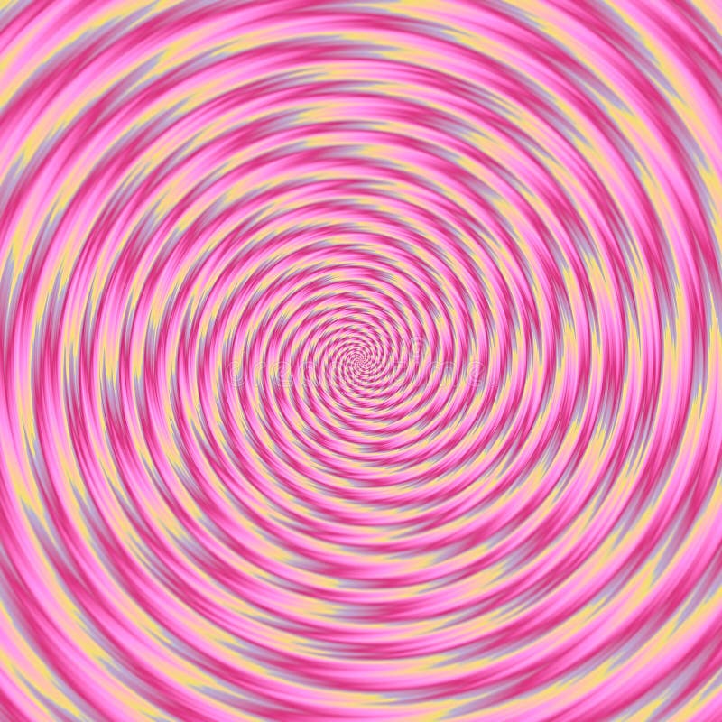 Concentric Colorful Spirals. Abstract Red Blue Helix, Circular Pattern ...