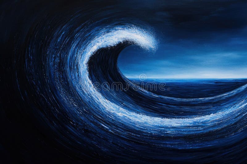 Concentric Curved Lines in Ocean Wave Patterns Stock Photo - Image of ...