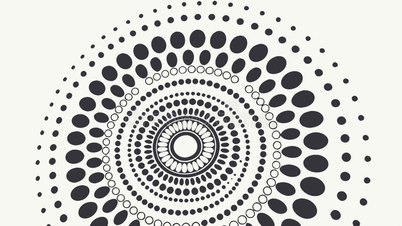 Concentric Dot Abstract Pattern, Optical Illusion, Modern Art, Vector ...