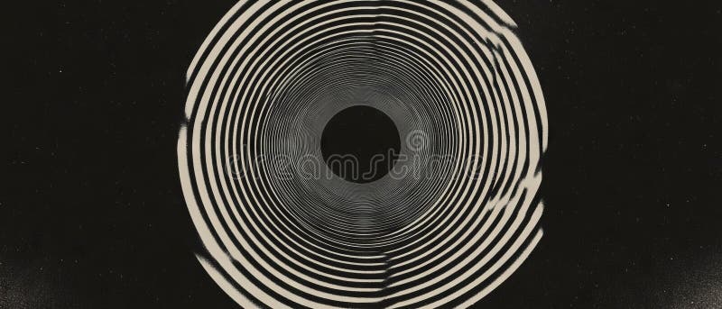 Concentric Film Grain Patterns Create a Radiating Texture Against a ...