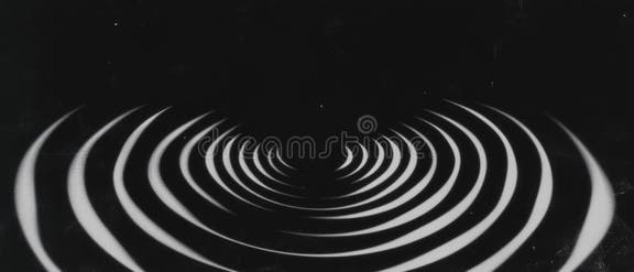 Concentric Film Grain Patterns Creating a Dynamic Visual Effect on a ...