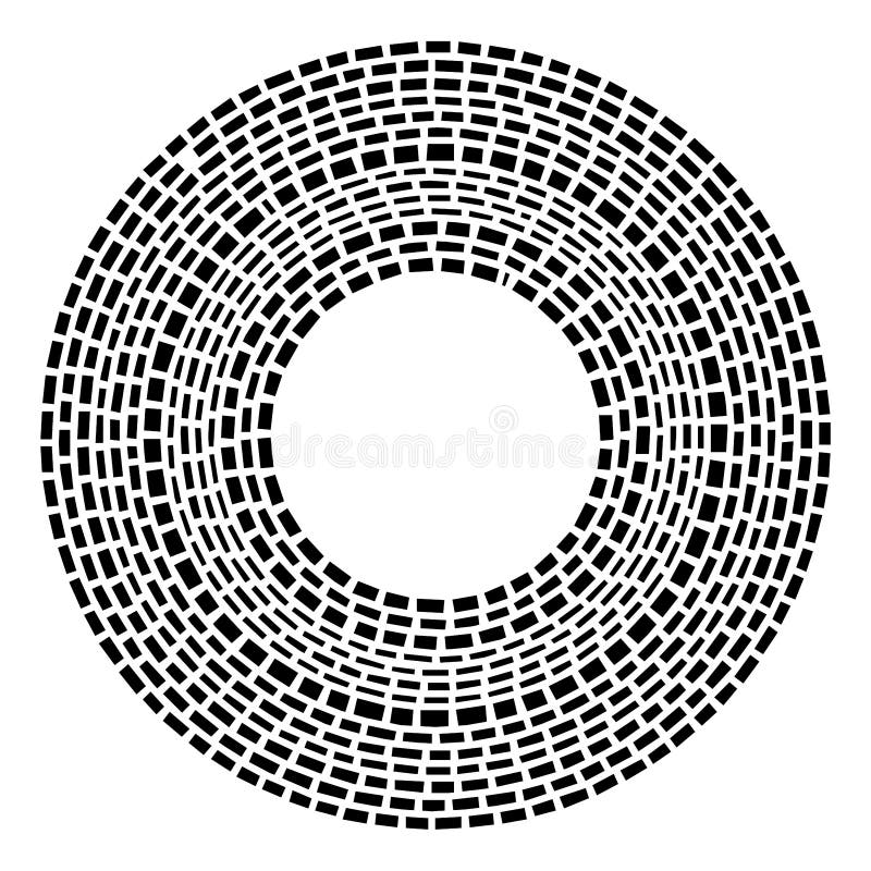 Concentric, Geometric Circle, Ring Design Element of Rectangle Shapes ...