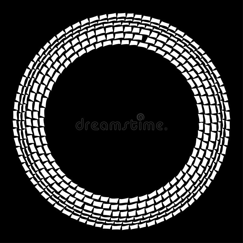 Concentric, Geometric Circle, Ring Design Element of Rectangle Shapes ...