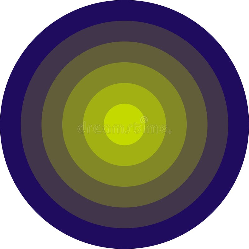 Concentric Gradient Circles in Green and Blue Stock Illustration ...