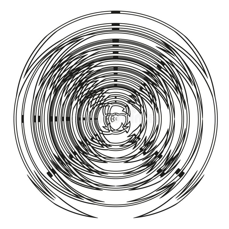 Concentric Labyrinthine Structure. Intricate Circumferential Pattern ...