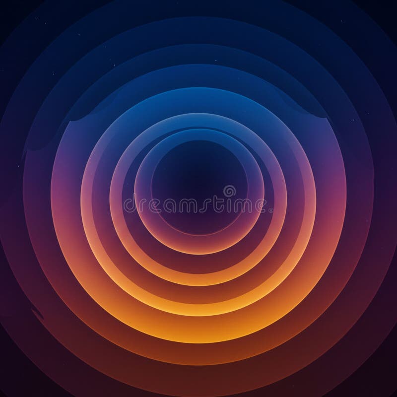 Concentric Layers of Circles Create an Optical Illusion, Transitioning ...