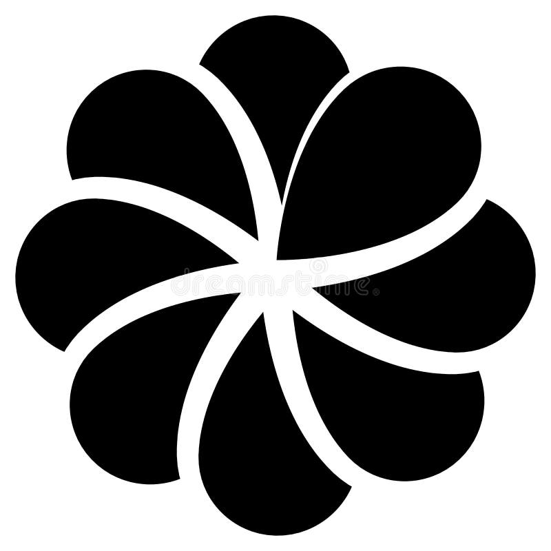 Concentric Leaf Shape for Nature, Ecological Concepts Stock Vector ...