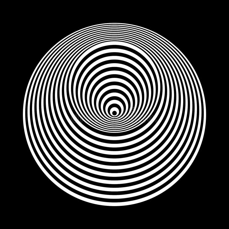 Concentric Lines Art. Abstract Shapes Background Stock Vector ...