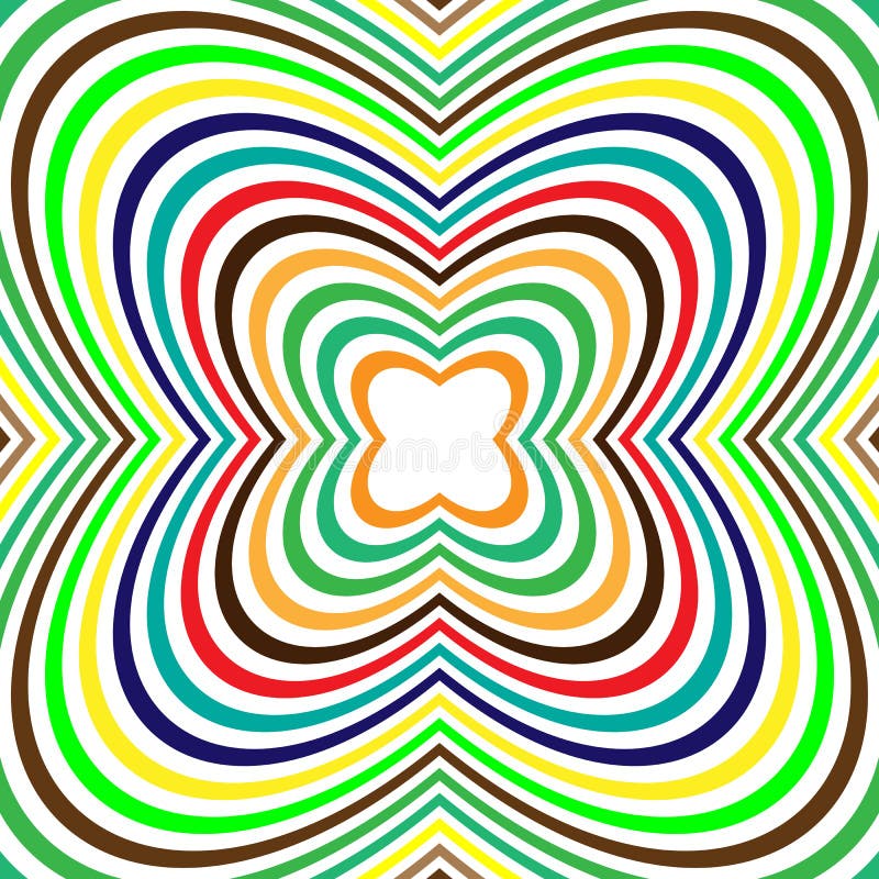 Concentric Lines with Distortion. Radial Lines, Radiating Patter Stock ...