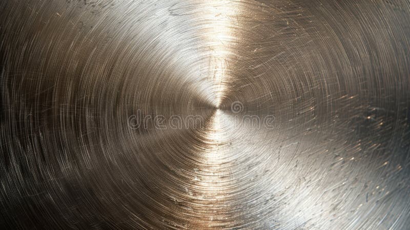 Concentric Metal Texture with Radial Brushed Pattern Stock Illustration ...