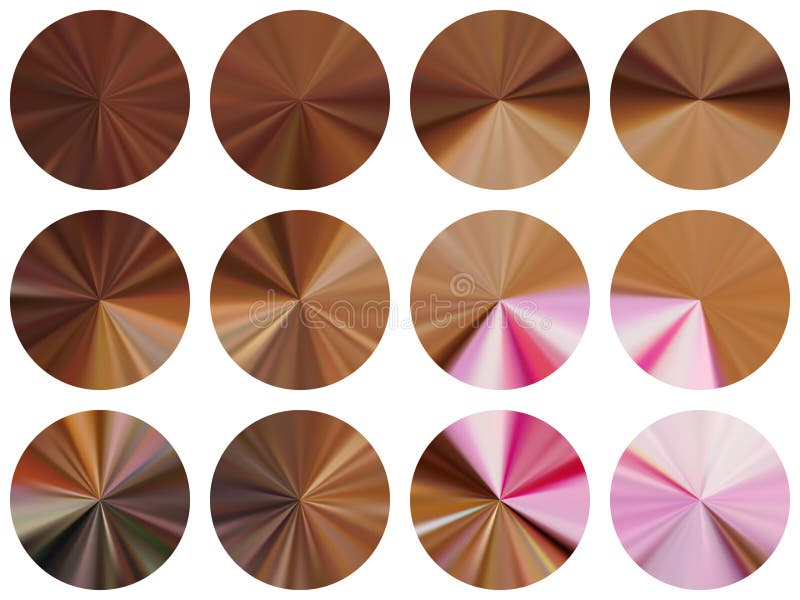 Concentric Metallic Gradient Web Elements Vector Stock Vector ...